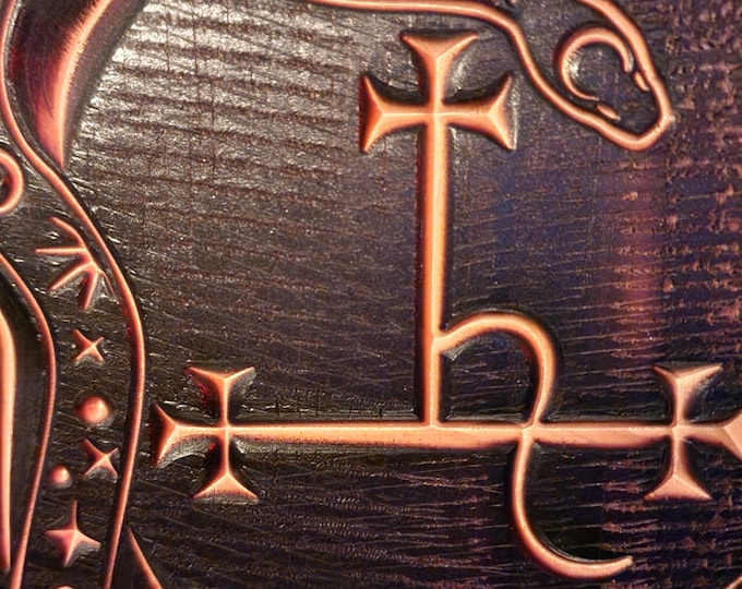 Carved Lilith Dark Moon Serpent Wall Altar for Sacred Space and ...