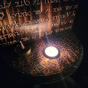 Seal of Archangel Gabriel Wall Altar for Sacred Space and Offerings ...