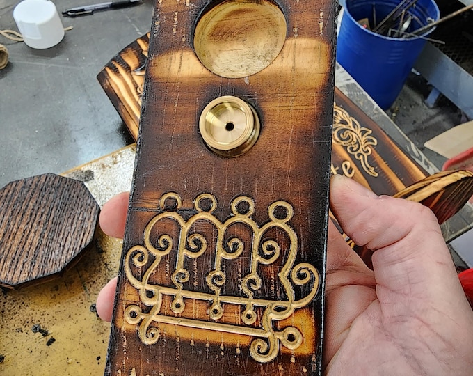 Carved King Paimon Pocket Altar, Tarot Holder, and Incense Burner ...