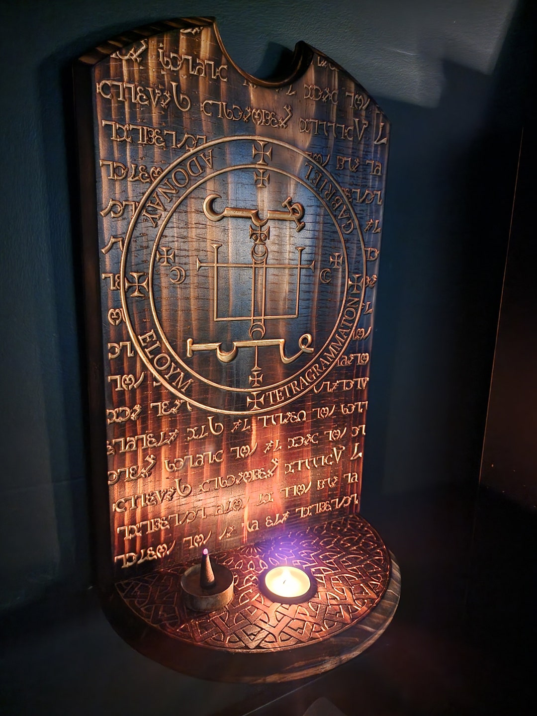 Seal of Archangel Gabriel Wall Altar for Sacred Space and Offerings - Etsy