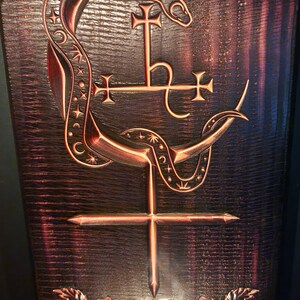 Carved Lilith Dark Moon Serpent Wall Altar for Sacred Space and ...