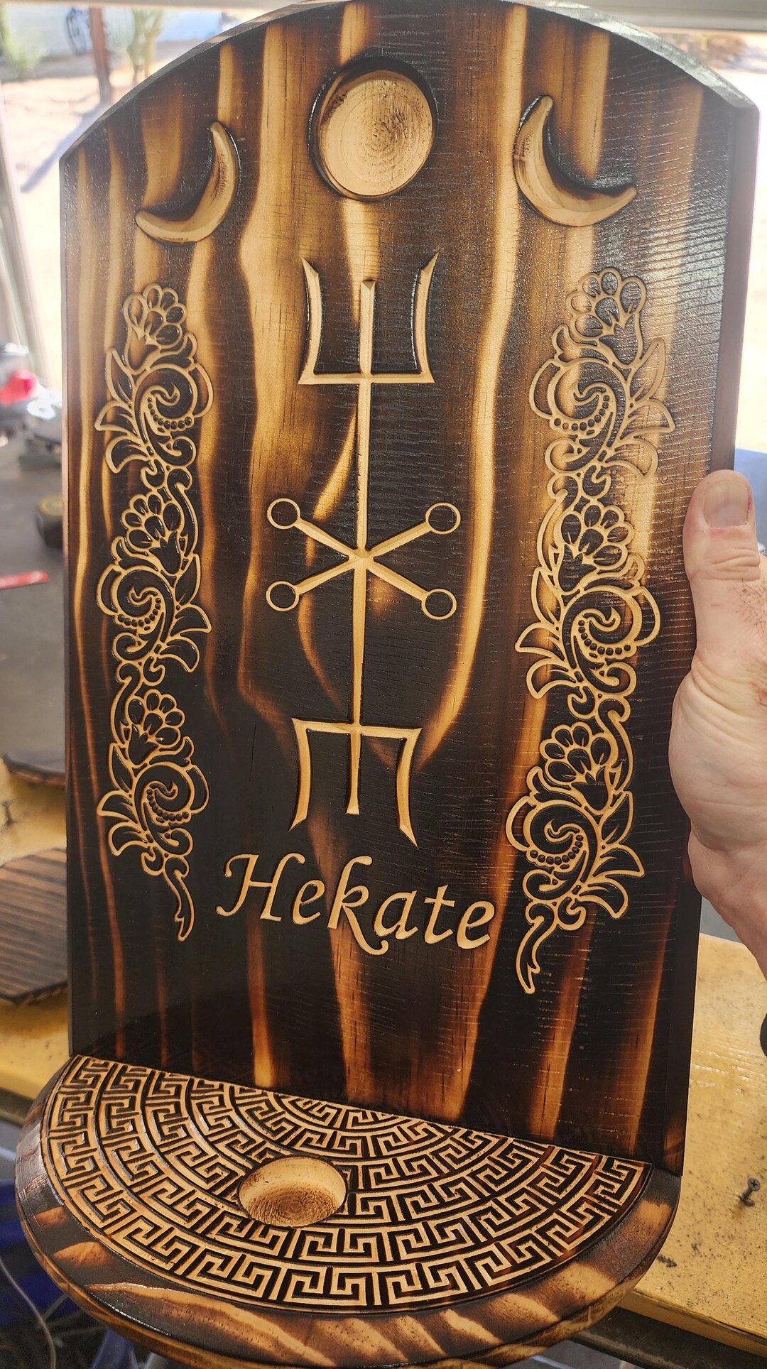 Hekate Floral Wall Altar for Sacred Space and Offerings (LAST 2) - Etsy