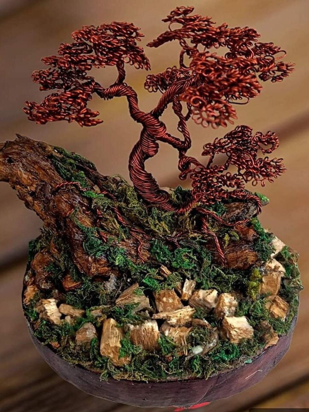 Wire Tree Sculpture Wire Bonsai Tree Handmade Wire Tree - Etsy