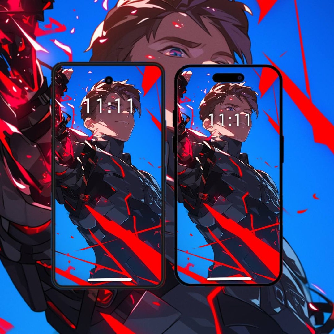 Futuristic Anime Boy Wallpaper for Smart Phone - Etsy