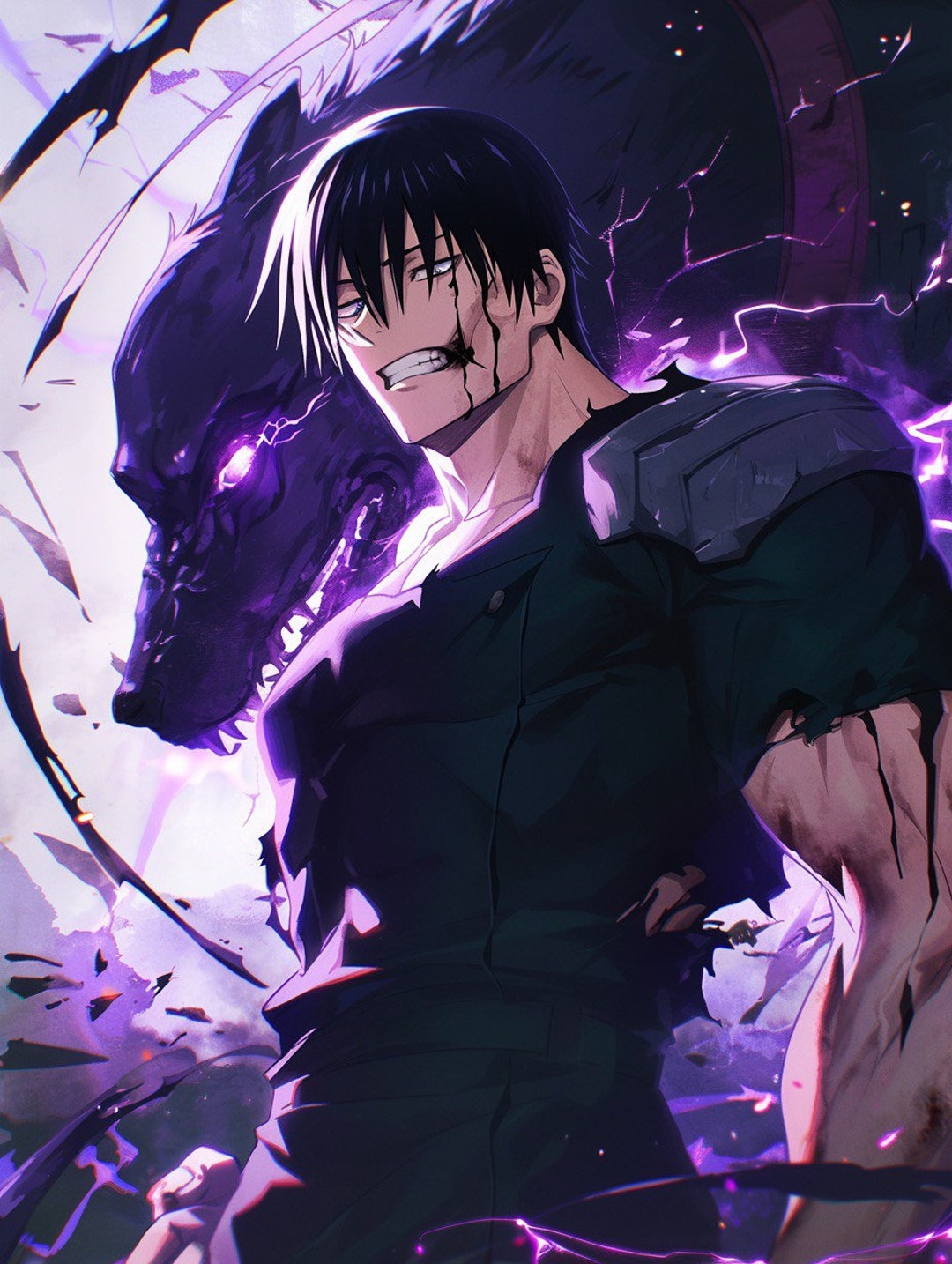 Toji Fushiguro AI Artwork Phone Wallpaper 4K - Etsy