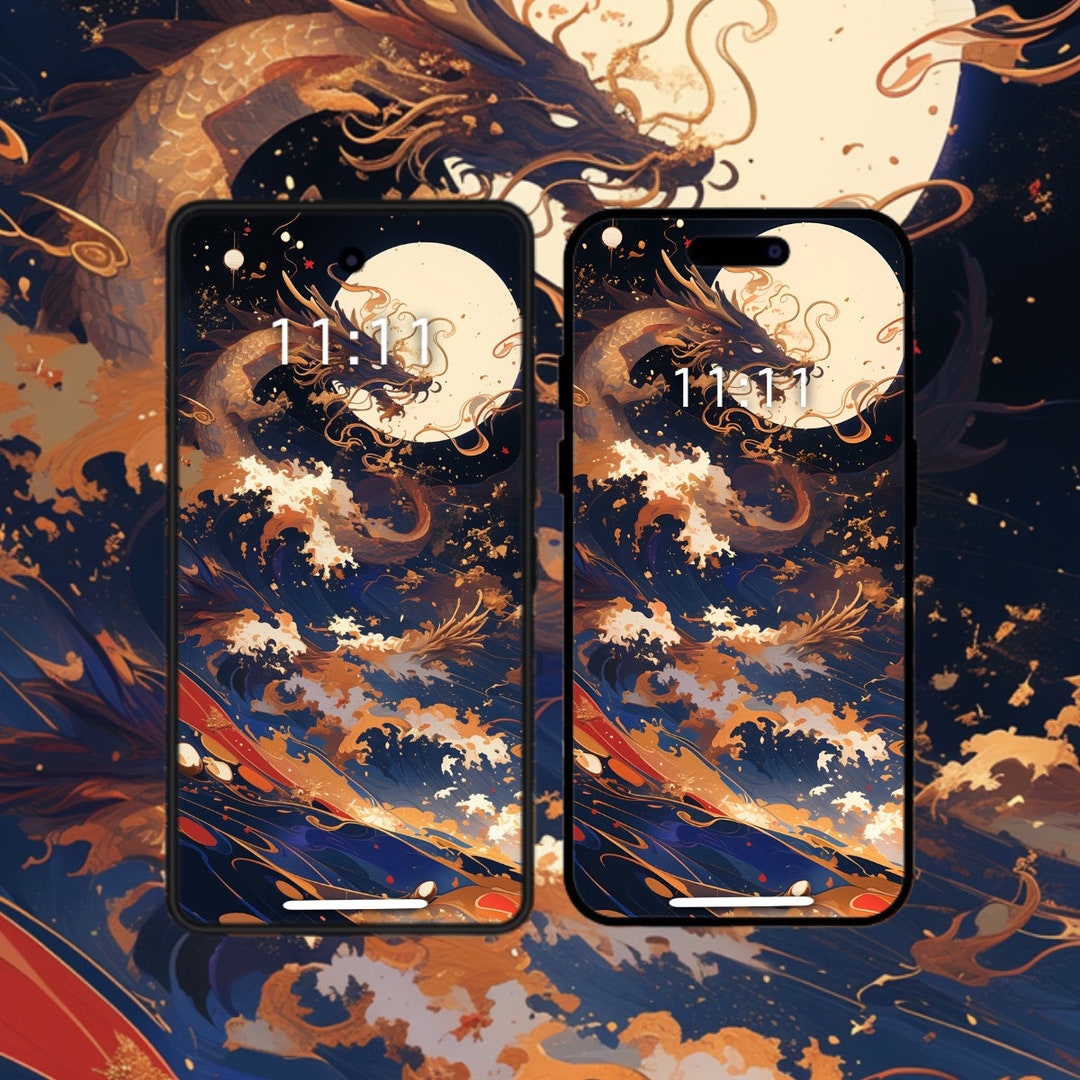 Beautiful Moon Dragon Wallpaper for Smart Phone - Etsy