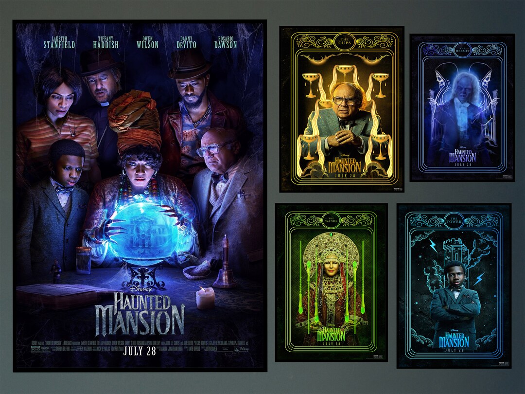 Haunted Mansion Movie Poster 2023 Film Room Decor Wall Art Poster T