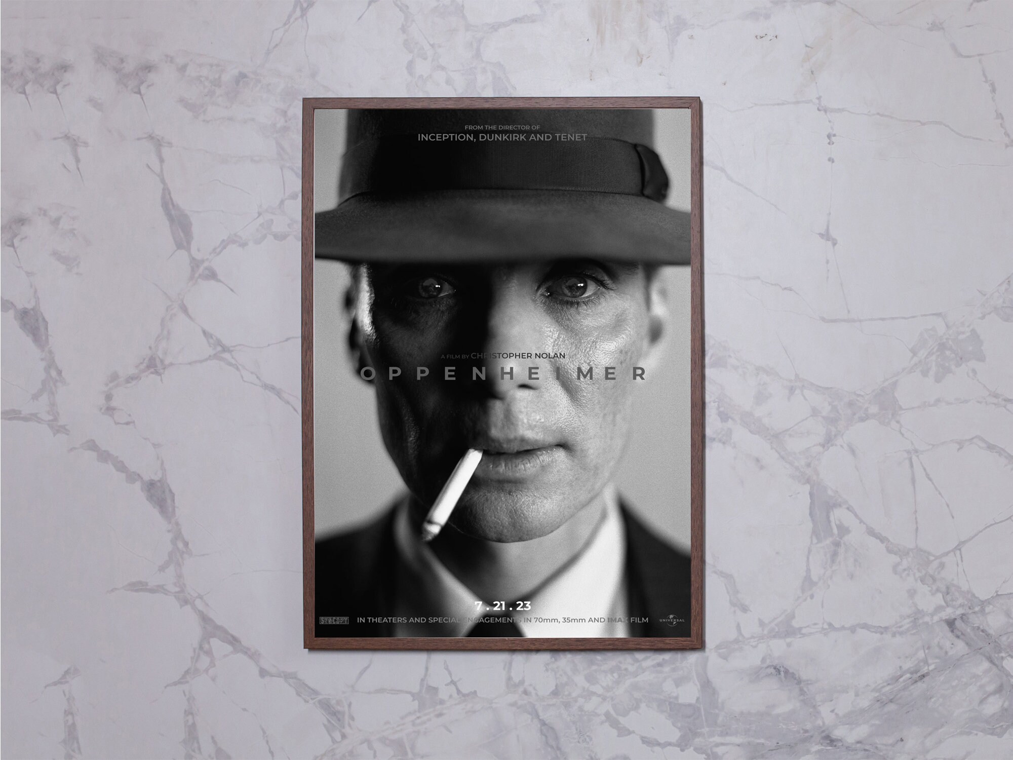 Oppenheimer Movie Poster 2023 Film/Oppenheimer Room Decor Wall Art ...