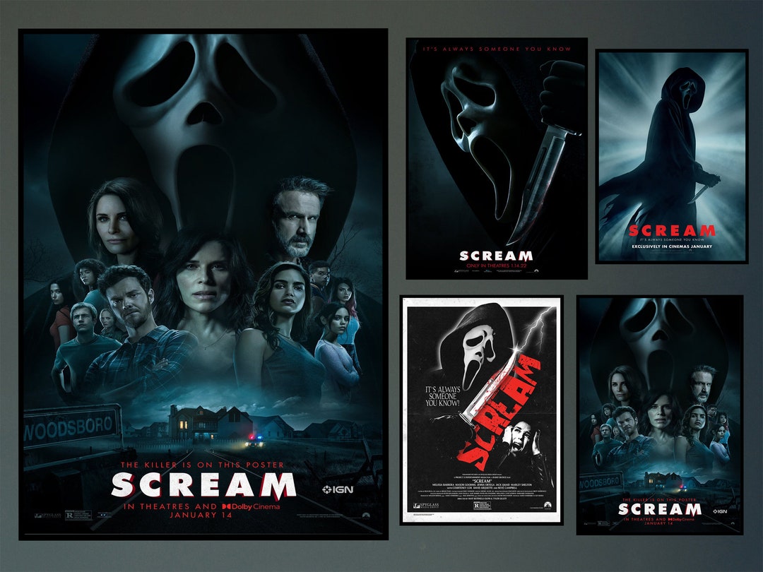 Scream 5 Movie Poster 2023 Film/room Decor Wall Art/poster Gift/canvas ...