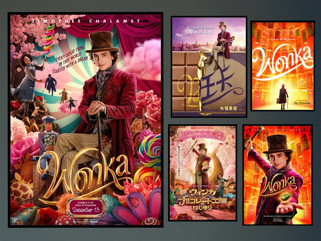 Wonka Movie Poster 2023 Film/room Decor Wall Art/poster Gift/canvas ...