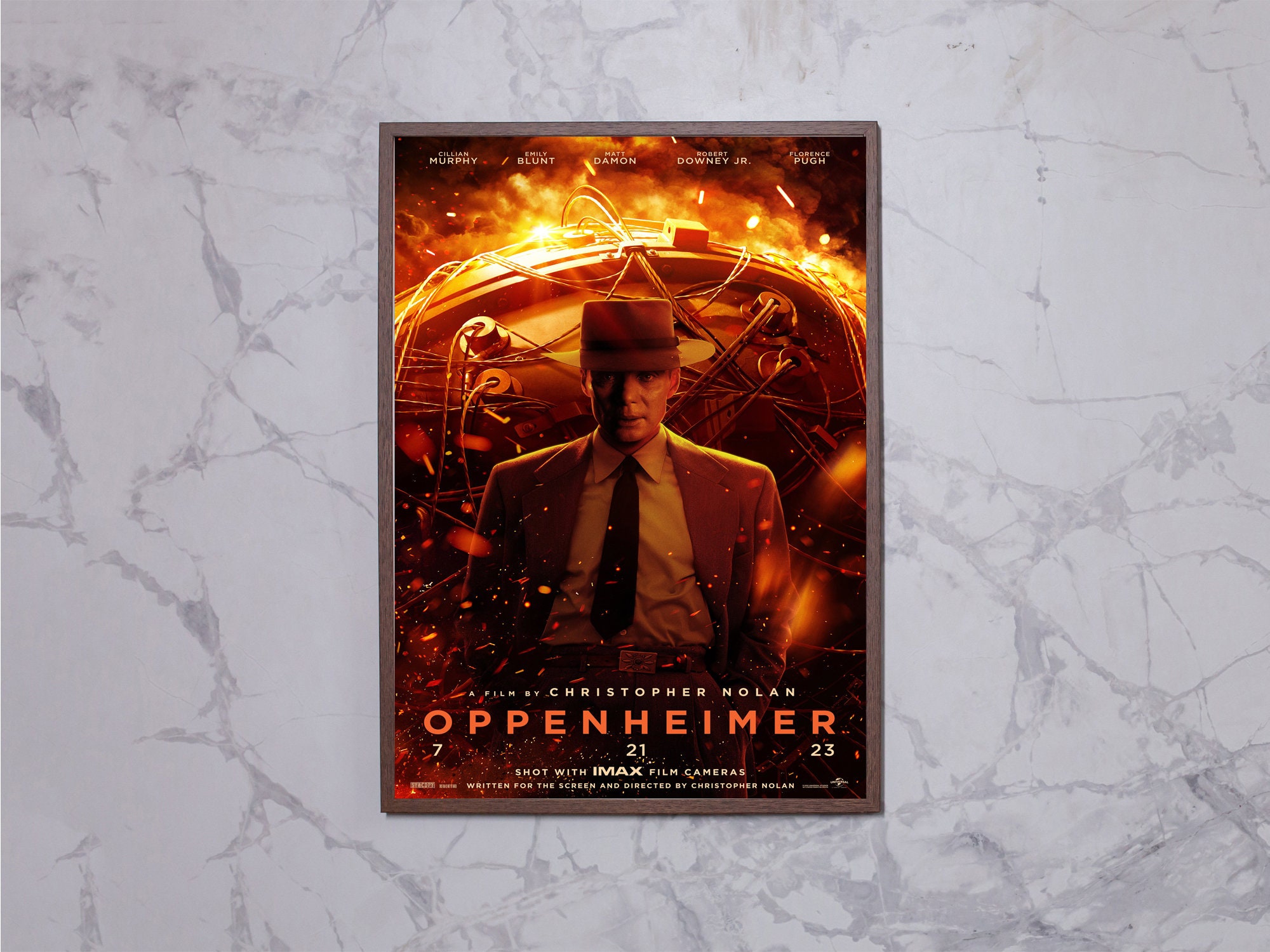 Oppenheimer Movie Poster 2023 Film/Oppenheimer Room Decor Wall Art ...