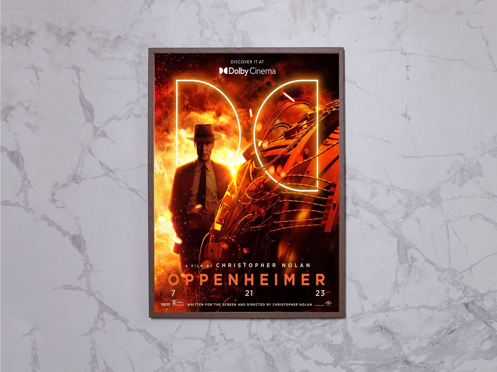 Oppenheimer Movie Poster 2023 Film/Oppenheimer Room Decor Wall Art ...