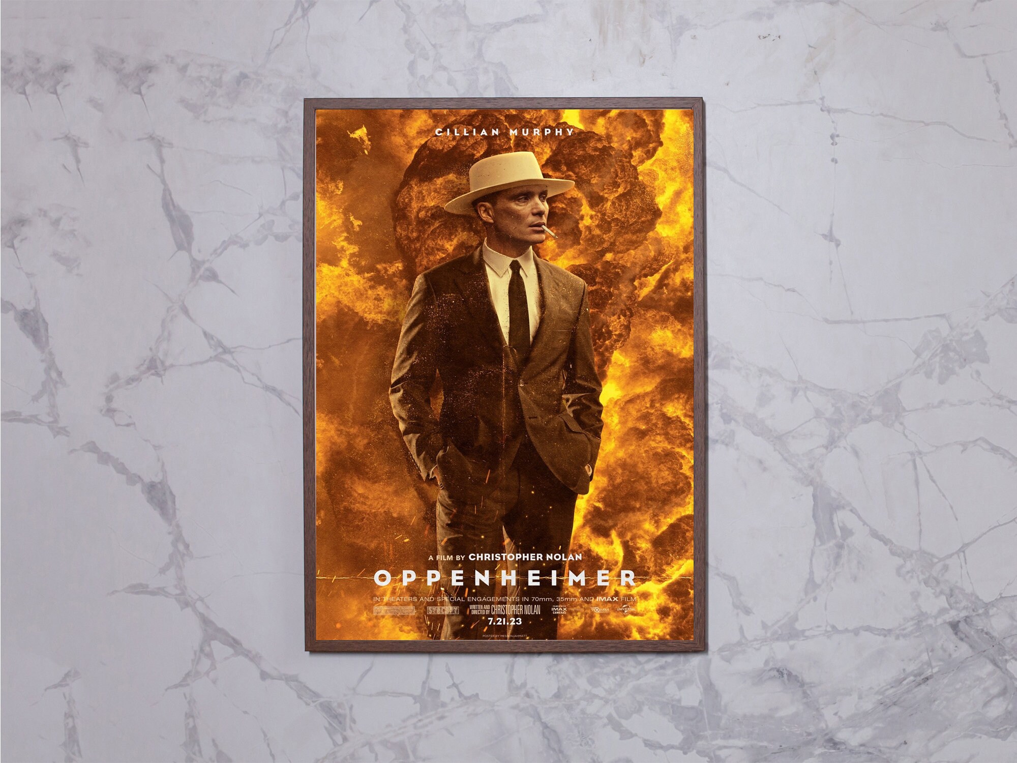 Oppenheimer Movie Poster 2023 Film/Oppenheimer Room Decor Wall Art ...