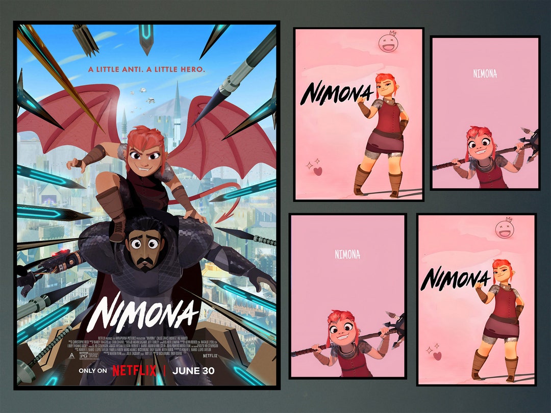 Nimona Movie Poster 2023 Film/room Decor Wall Art/poster Gift/canvas ...