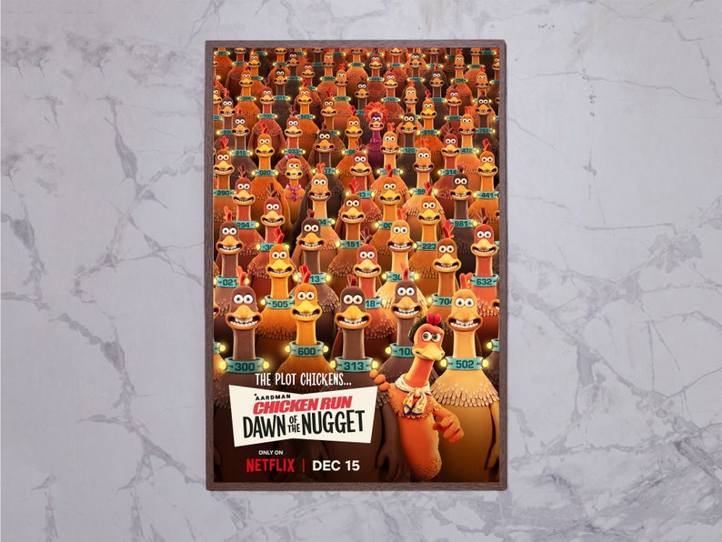 Chicken Run Dawn of the Nugget Movie Poster 2023 Film/room Decor Wall ...