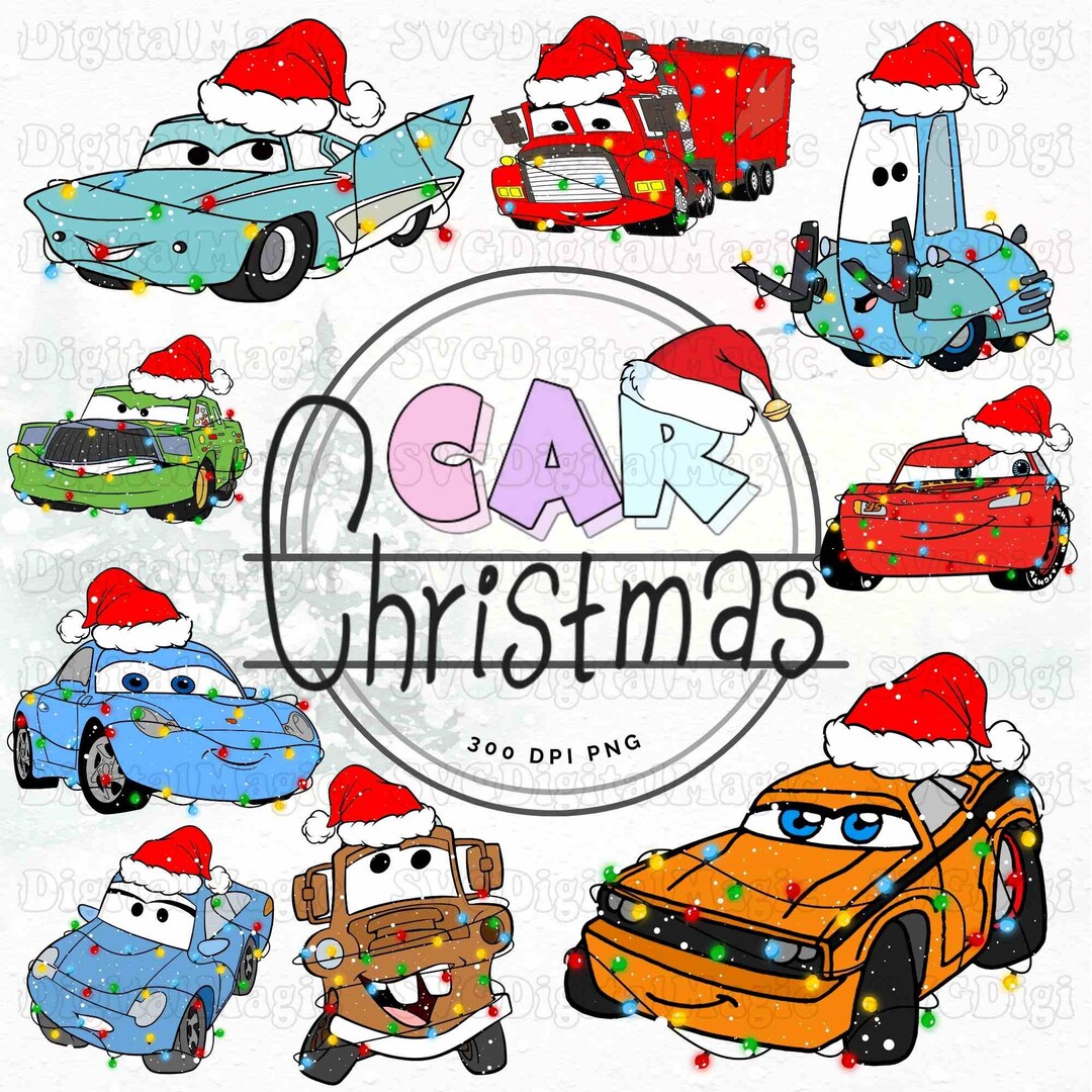 9 Christmas Cars PNG Merry Christmas Png Christmas Png - Etsy