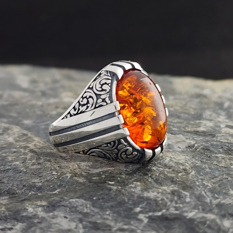 Amber Ring - Etsy