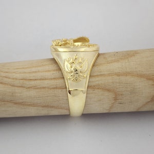 American Two Headed Eagle Skull of Gold King Head Memento Mori Skull ...