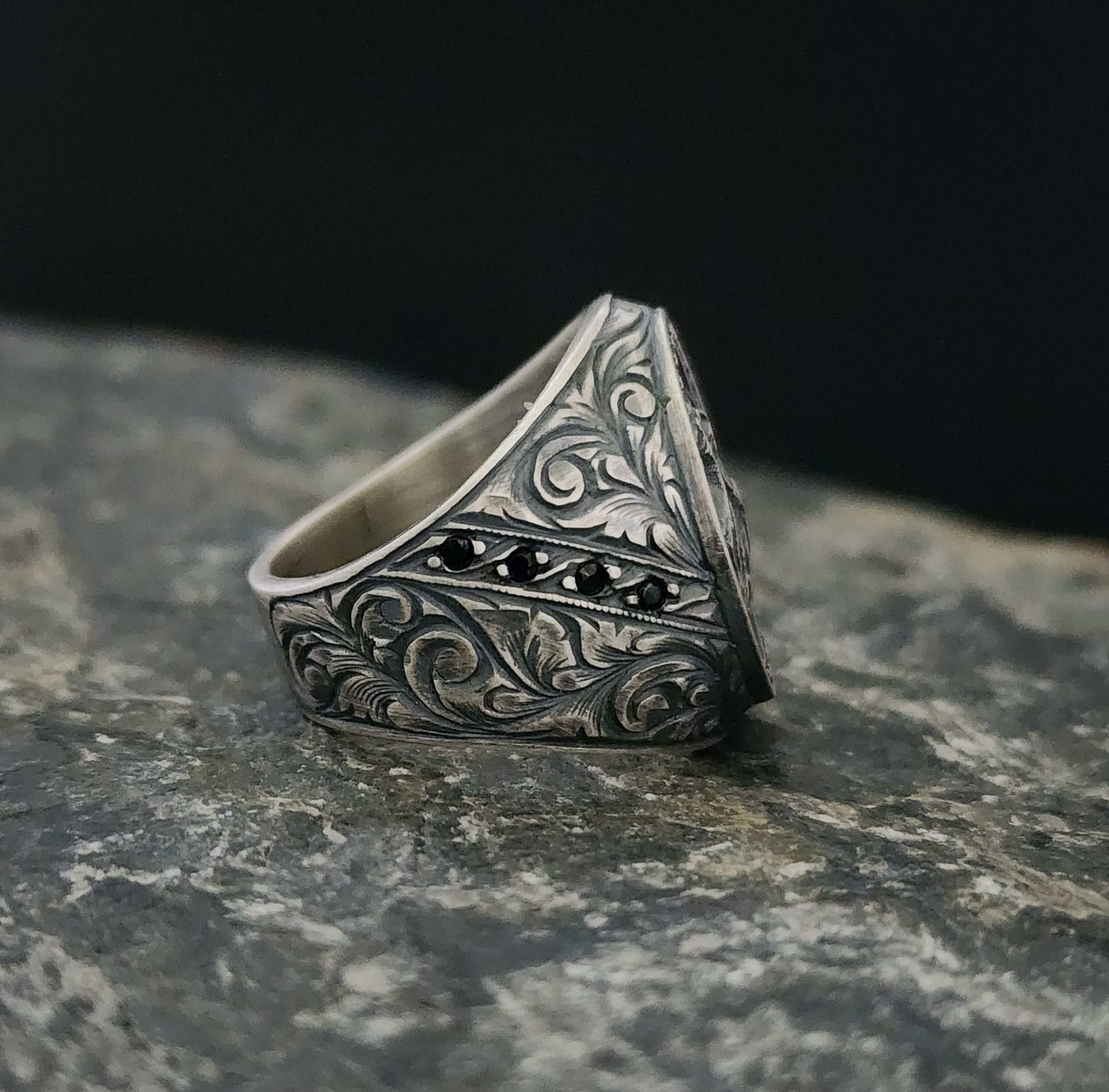 Grim Reaper Skull Ring925 Sterling Silver Skull Ringmen - Etsy