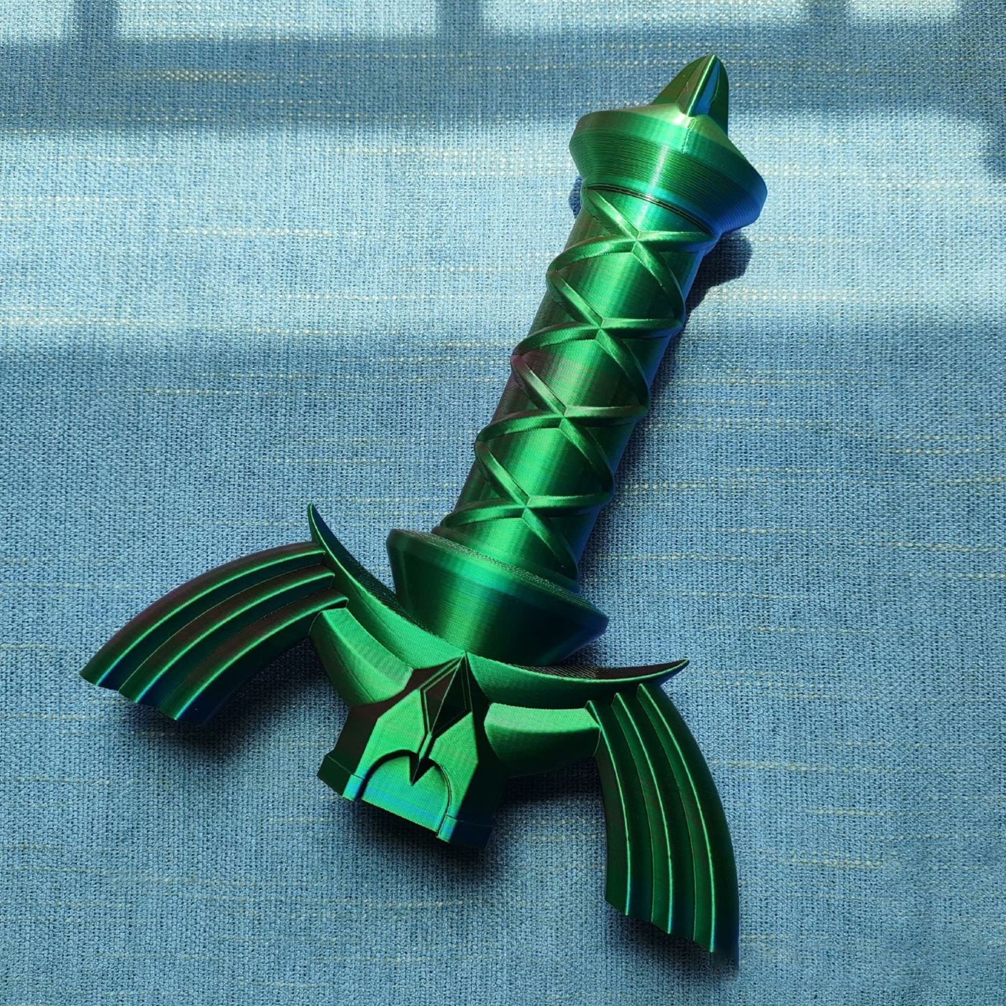 3D Printed Foldable Master Sword Glow-in-the-dark Master - Etsy