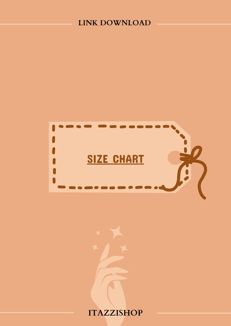 Body Size Chart and Measurements Guide Simple Sizing Reference for ...