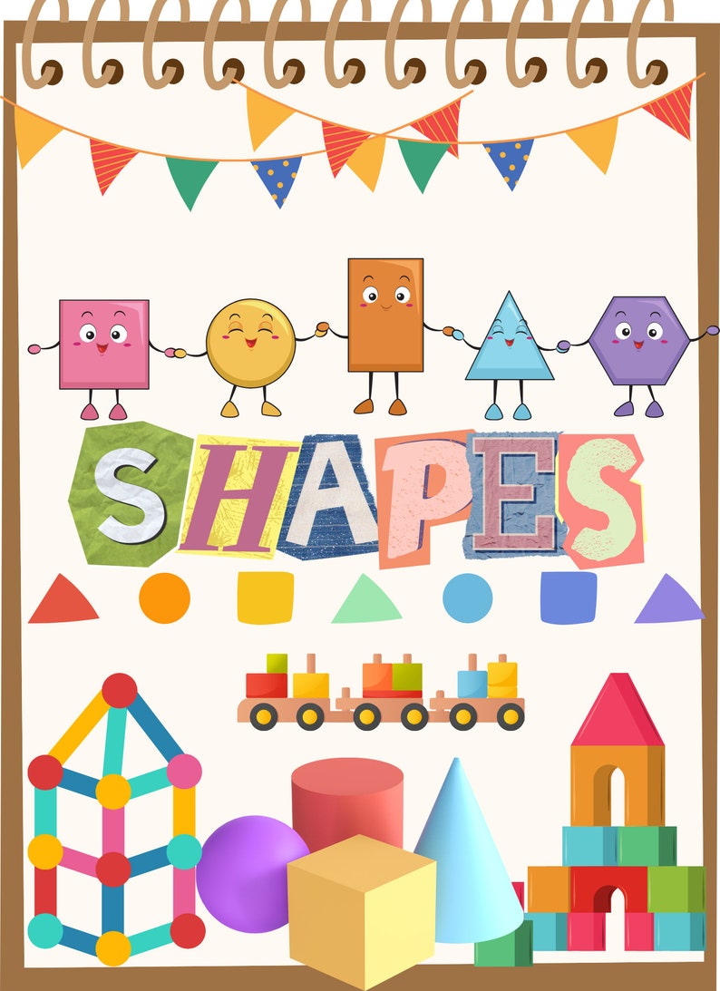 Shapes Workbook - Etsy