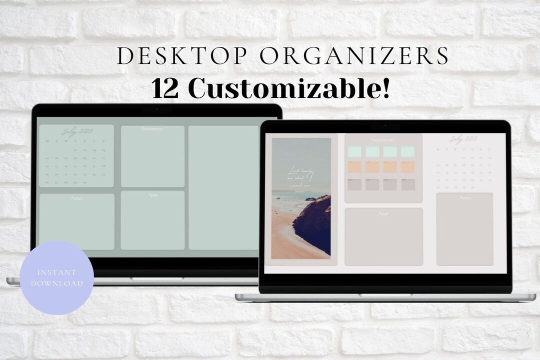 Desktop Organizers, Customizable, With Monthly Calendars and Folder ...