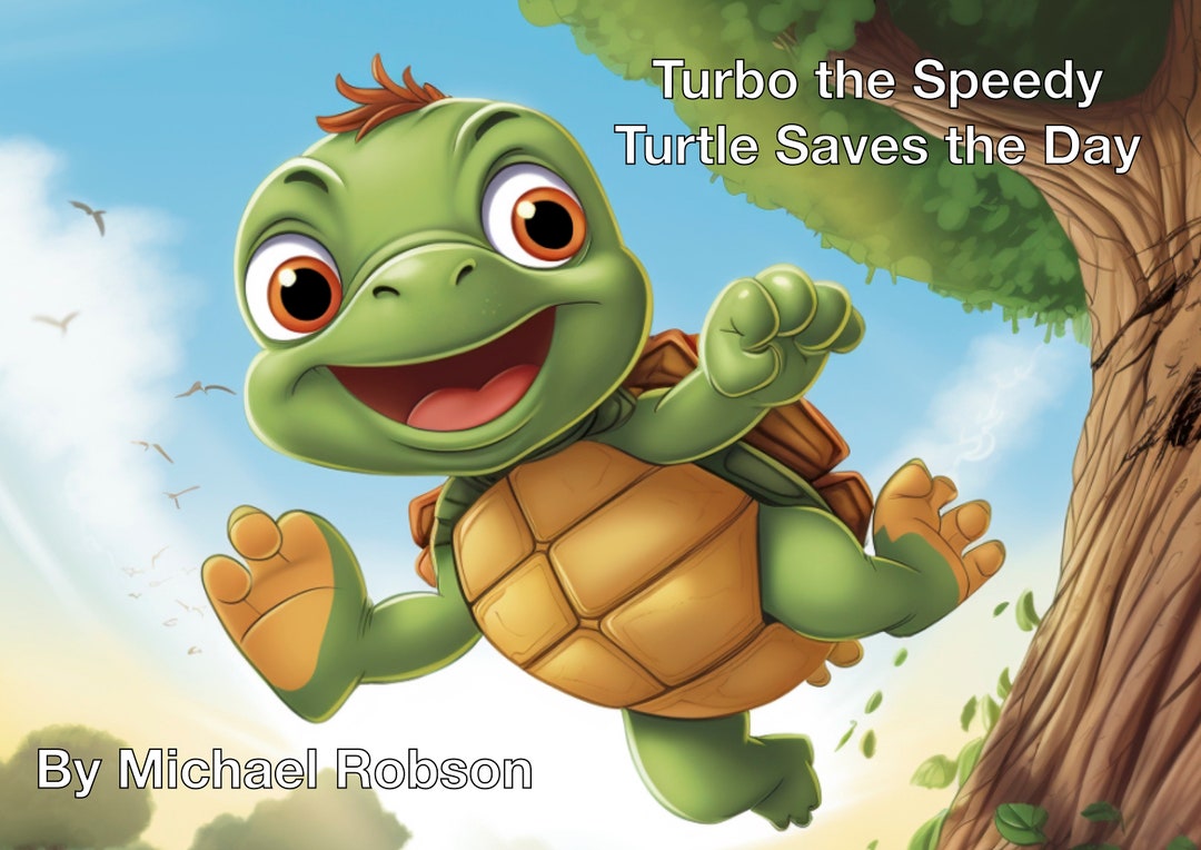 Turbo the Speedy Turtle Saves the Day - Etsy