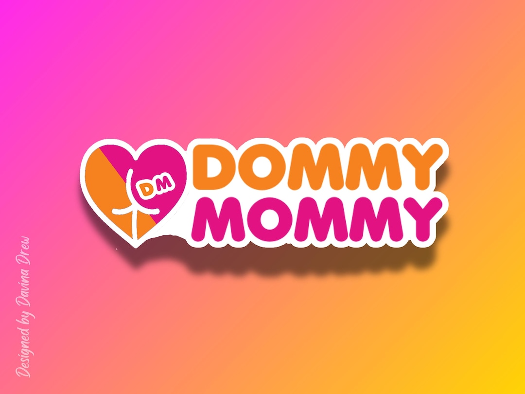 Dommy Mommy Sticker | Dunkin Donuts Logo Parody | Laptop Sticker ...