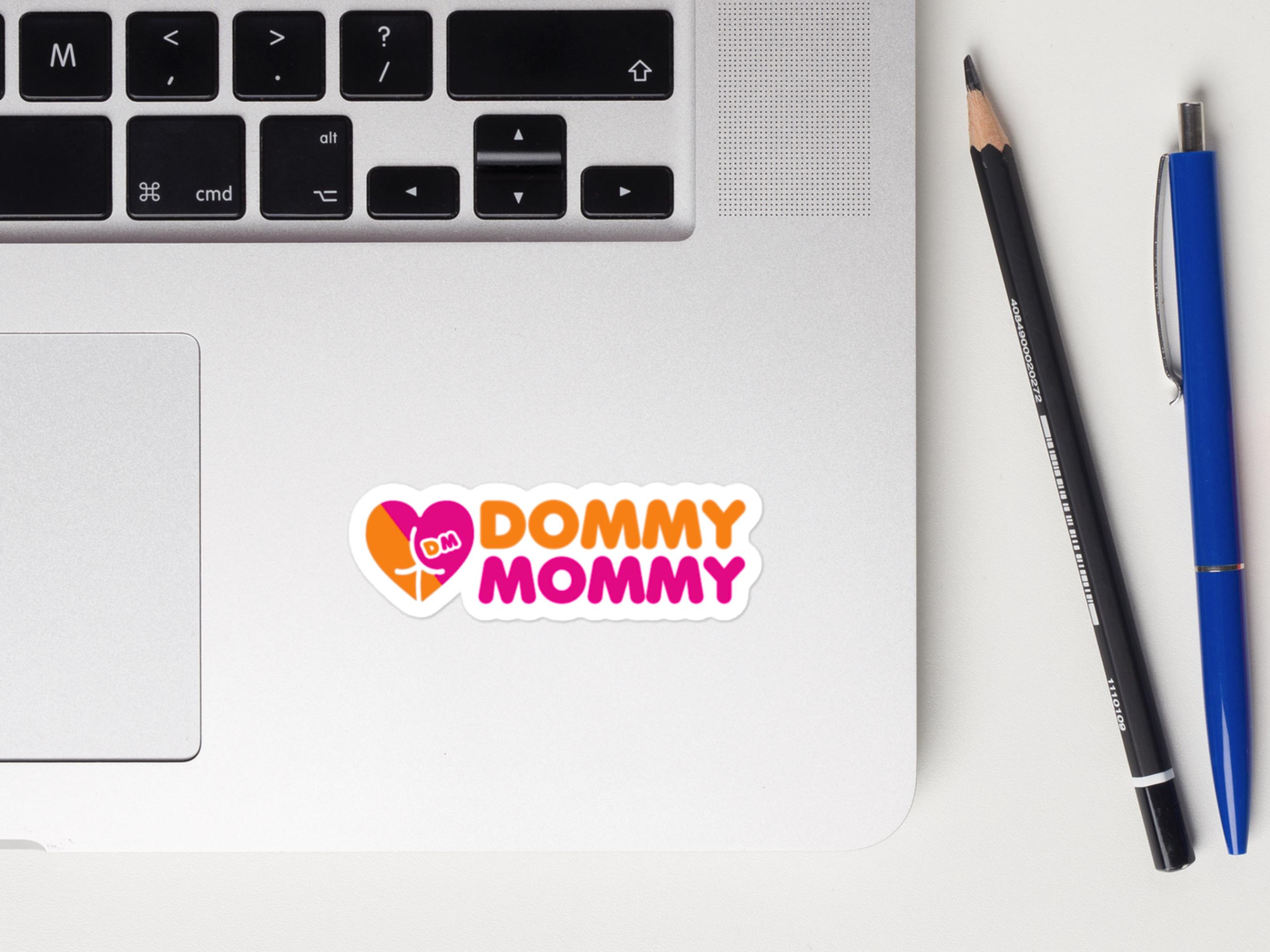 Dommy Mommy Sticker | Dunkin Donuts Logo Parody | Laptop Sticker ...