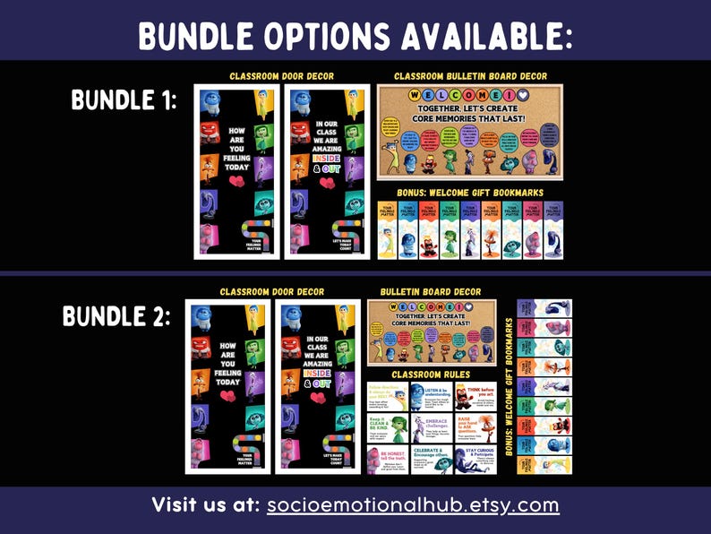 Inside Out 2 Bulletin Board: Welcome Back to School Classroom Decor ...