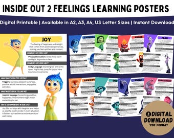 Inside Out Feelings Wheel - Etsy Canada