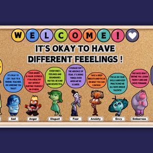 Inside Out 2 Theme Bulletin Board V2 | Classroom Decor | Welcome Back ...