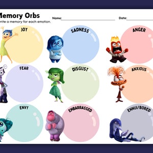 Inside Out 2 Worksheet: My Memory Orbs Activity (digital Printable) - Etsy