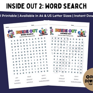 Inside Out Word Search - Etsy