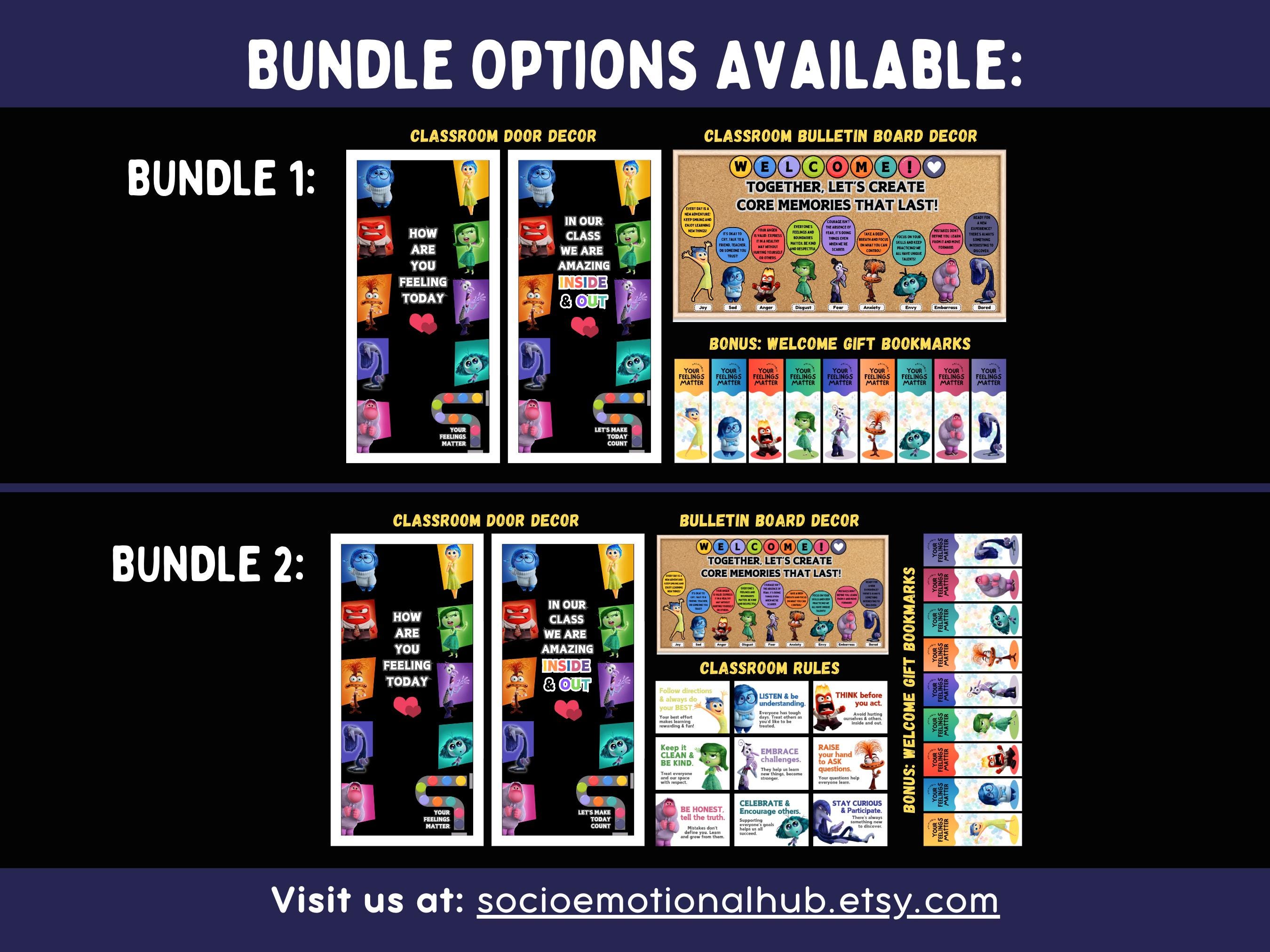 Inside Out 2 Theme Bulletin Board V2 | Classroom Decor | Welcome Back ...