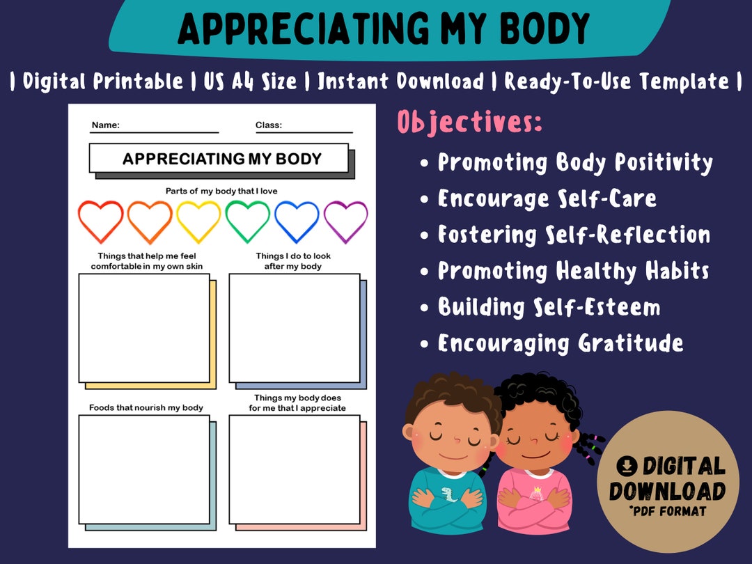 Body Positivity | Positive Body Image for Children, Kids | Body ...