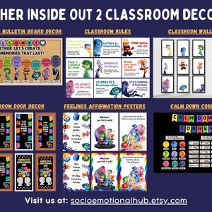 Inside Out 2 Emotions Classroom Decor: Back to School Bulletin Board ...