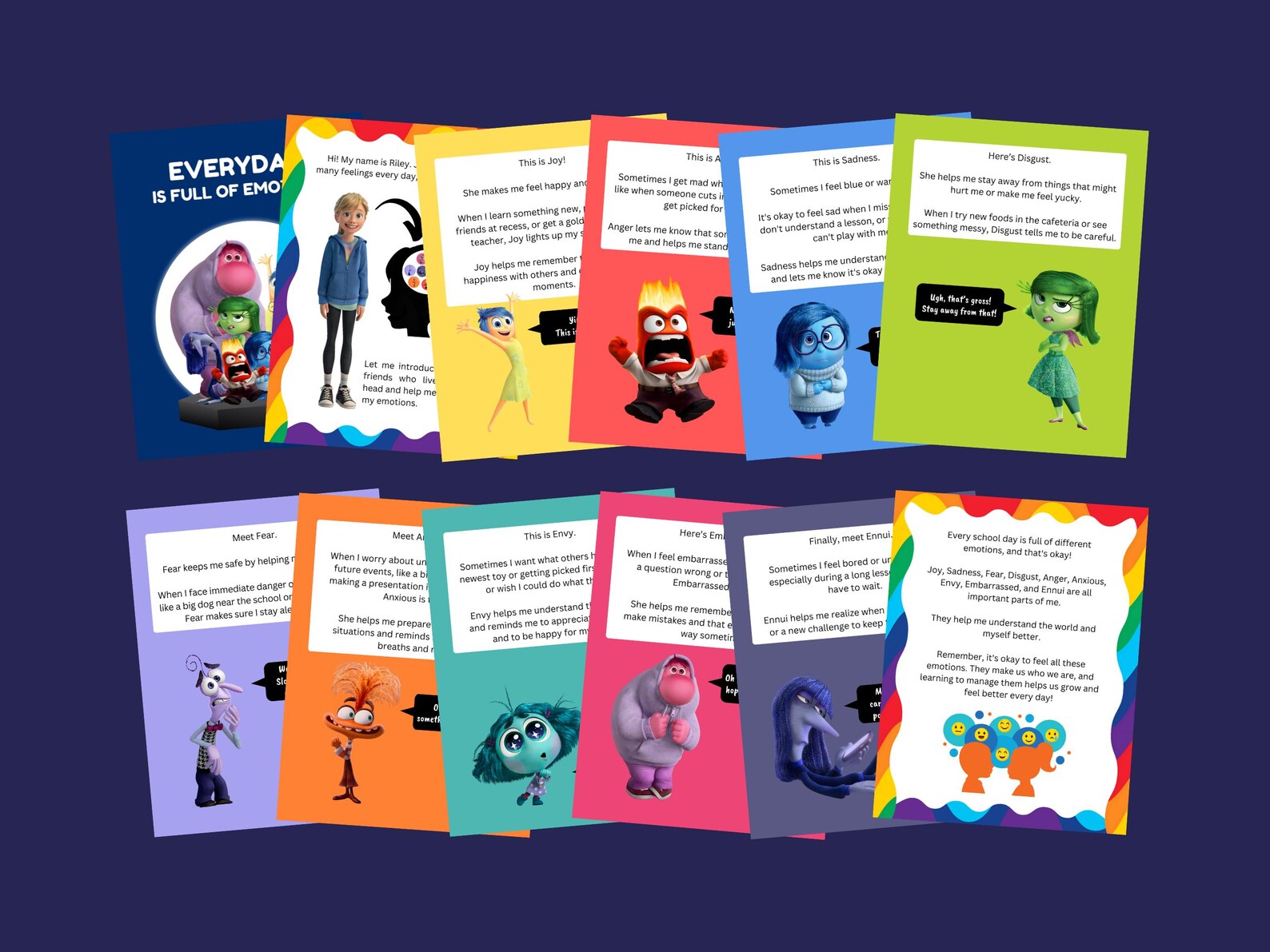 Inside Out 2 Social Story About Emotions | Social Story About Feelings ...