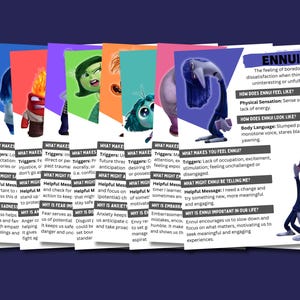 Inside Out 2 Feelings Posters: Classroom Lessons on Emotional Awareness ...