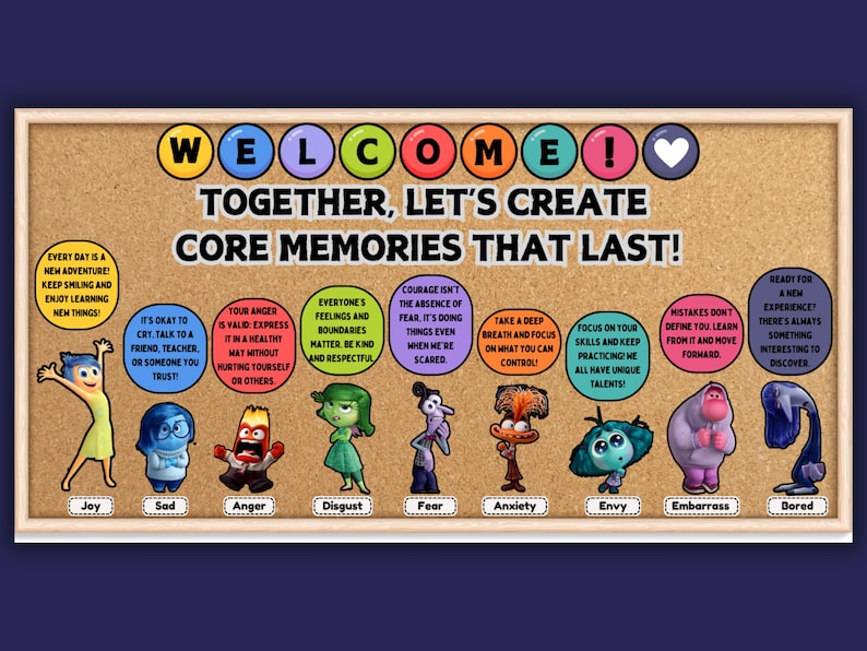 Inside Out 2 Bulletin Board: Welcome Back to School Classroom Decor ...