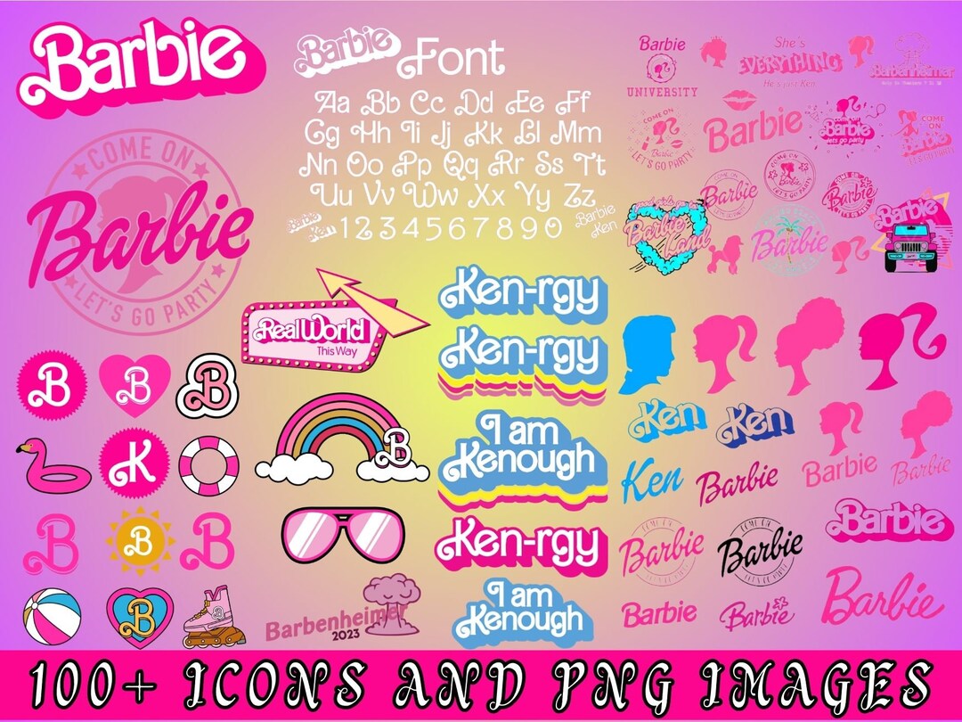 Buy 100 Barb Icon Svgs and Png Bundle Come on Bar.bie Let's Online in ...