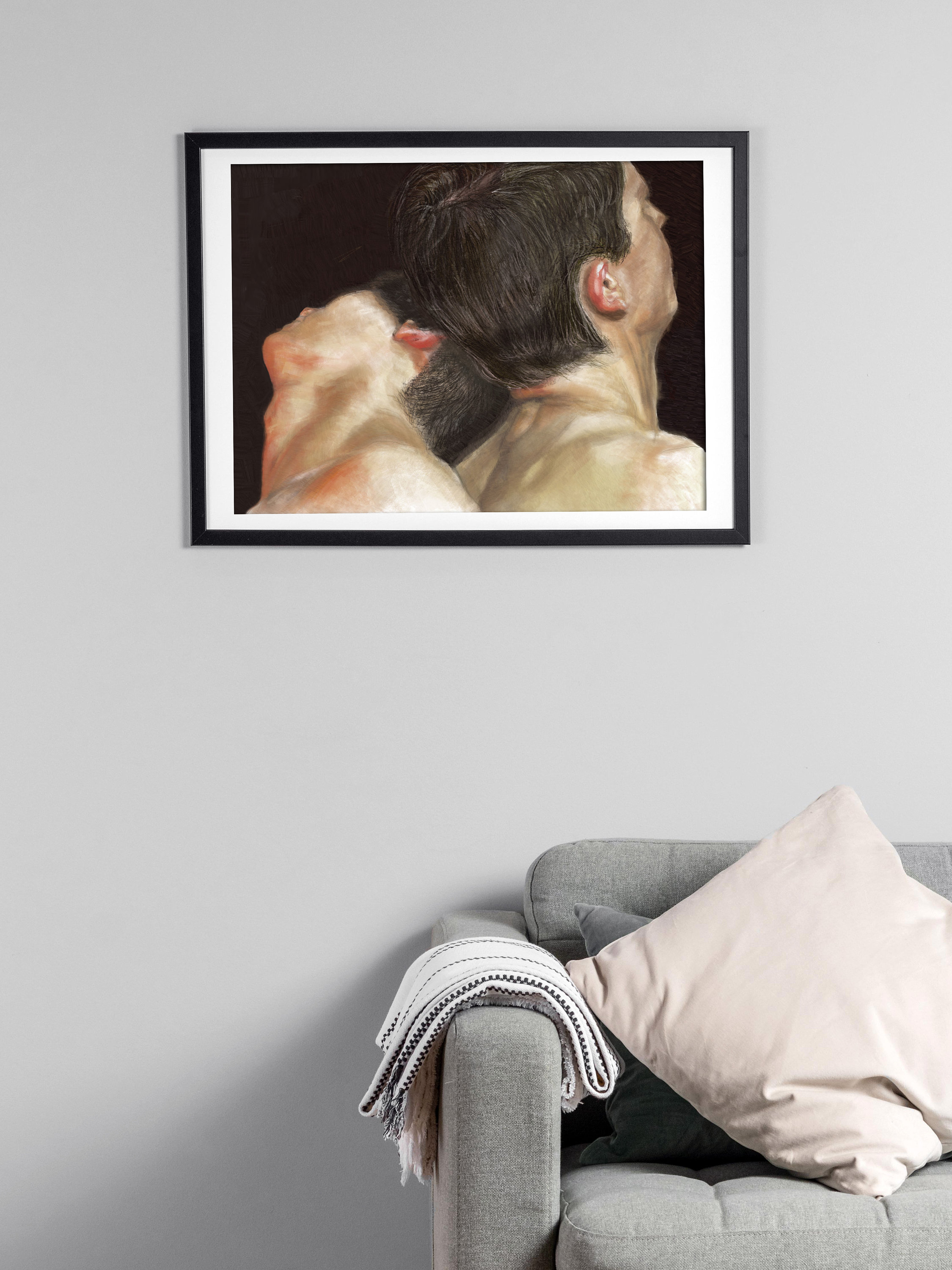 TWINS Digital Art Queer Artwork - Etsy