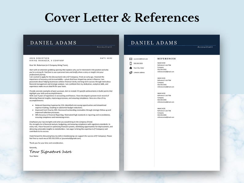 Accountant Resume Template | Word, Google Docs, Apple Pages ...