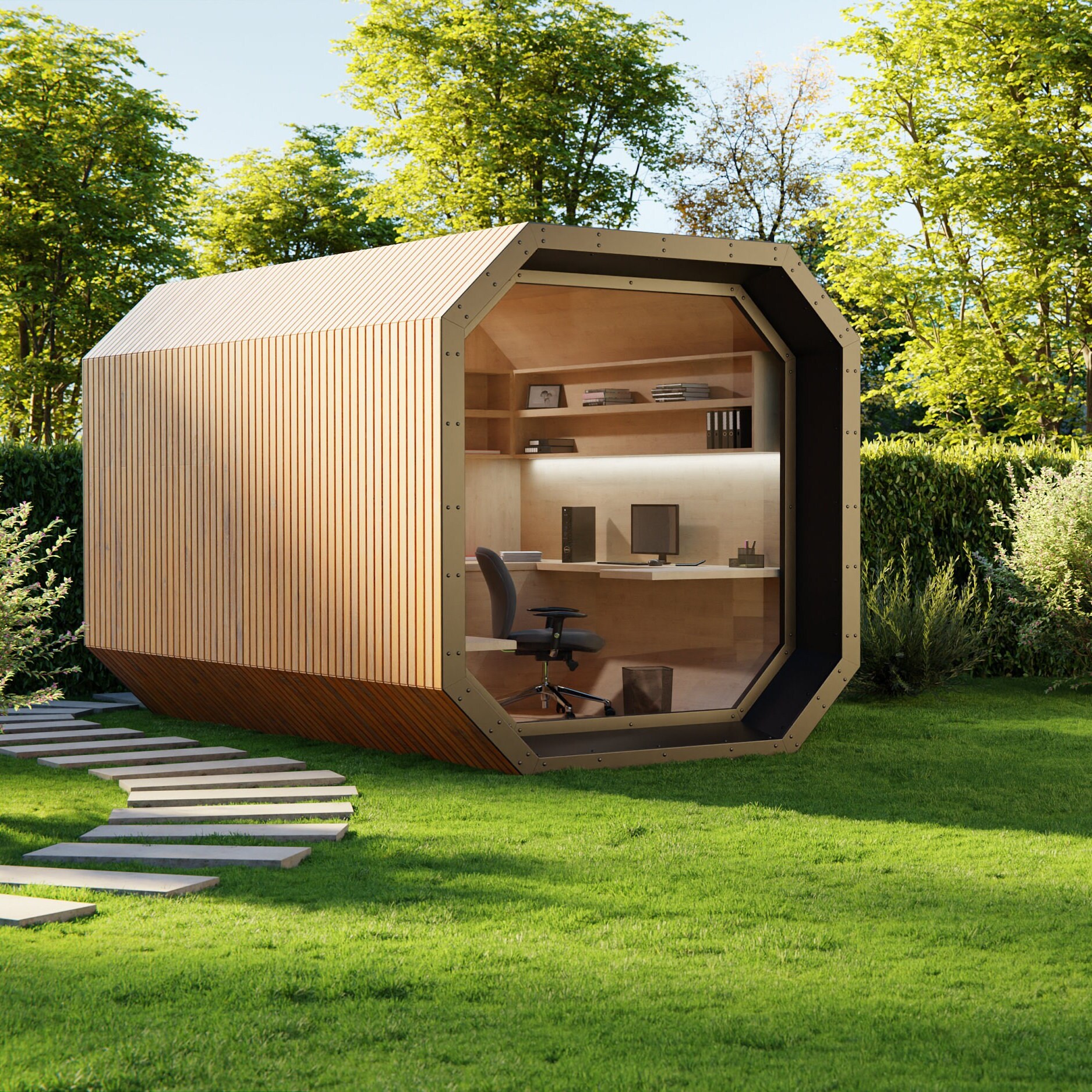 A Modern Garden Office Garden Office All in One New Design - Etsy