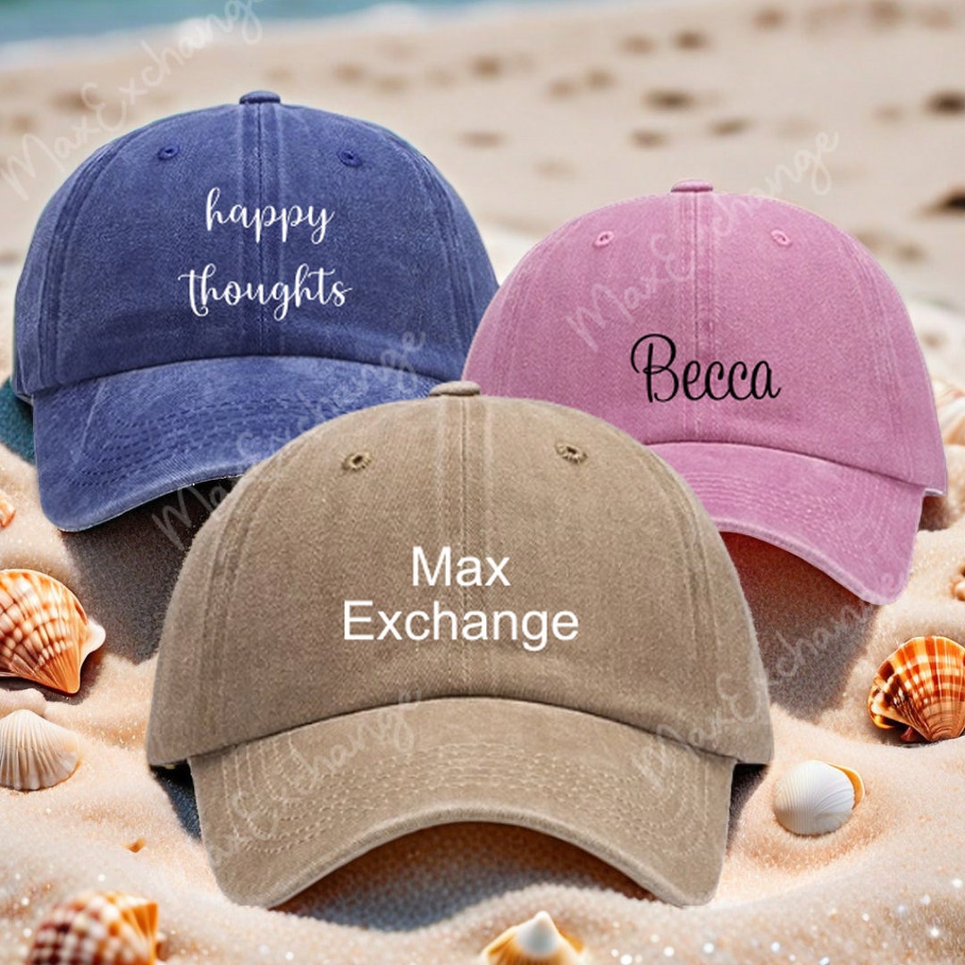 Vintage Style Cap: Personalized Embroidered Unisex Cotton Dad Hat ...