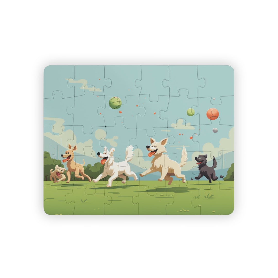 Dogs Playing Kids' Puzzle, 30-piece - Etsy