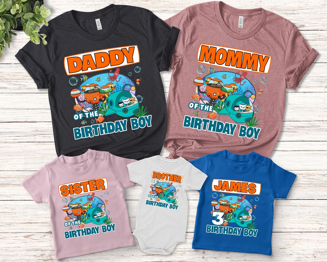 Octonauts Birthday Shirt Octonauts Theme Birthday Party - Etsy
