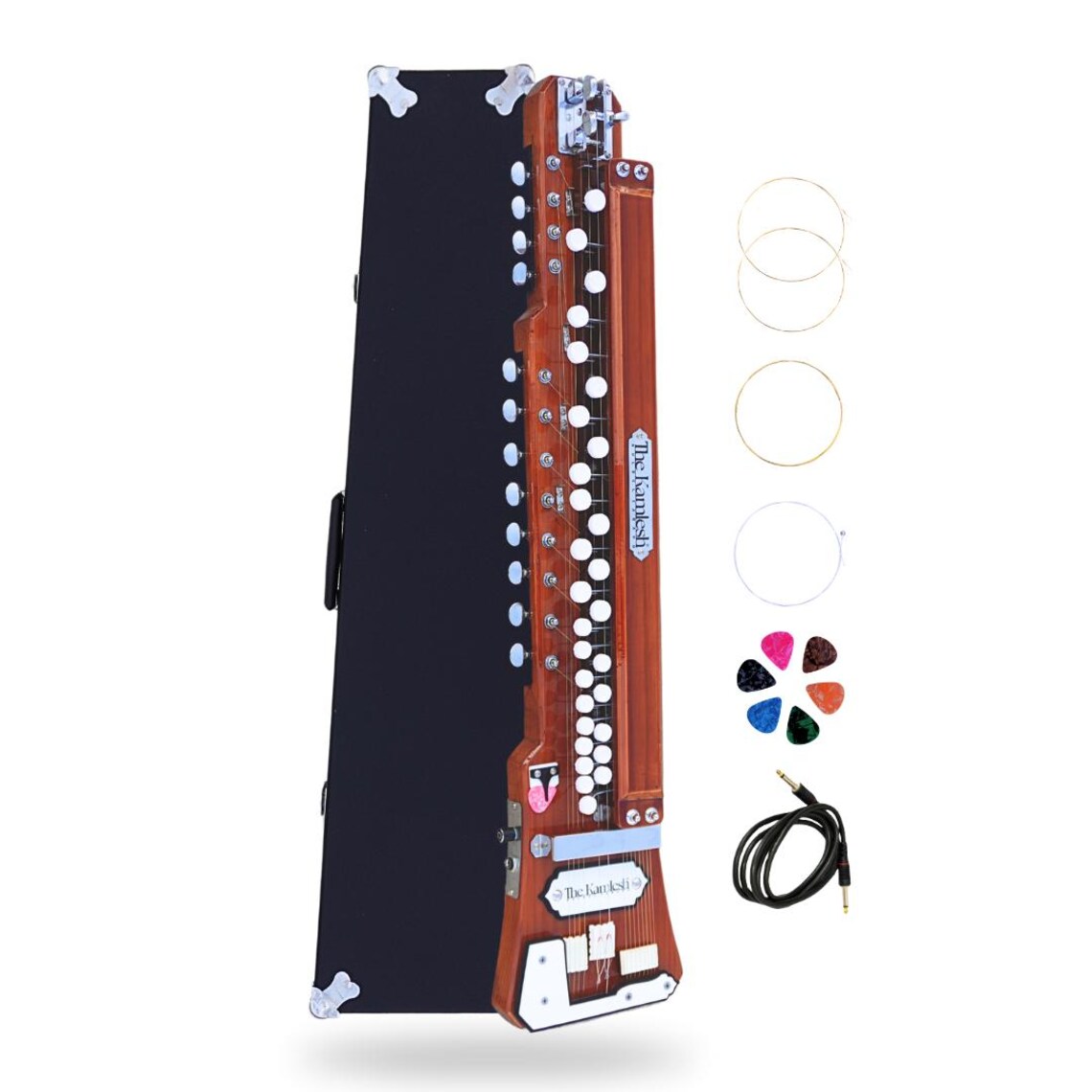 THE KAMLESH® Bulbul Tarang 29 Keys & 14 String Indian Traditional ...