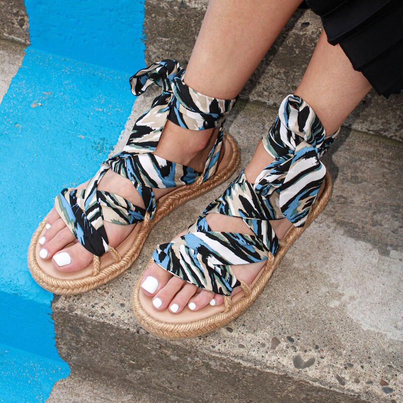 Ribbon Sandals - Etsy